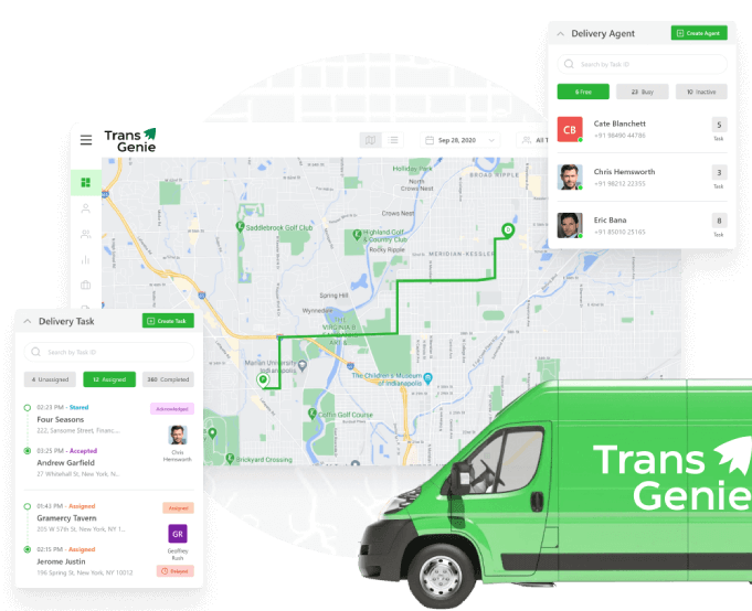 All-in-One Delivery Management Software - Transgenie